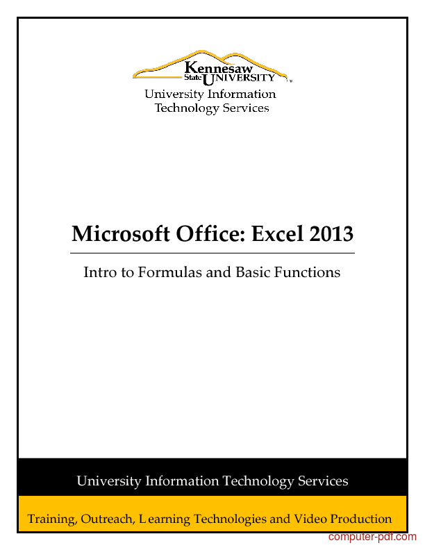 Advanced Excel 2013 Formulas Pdf